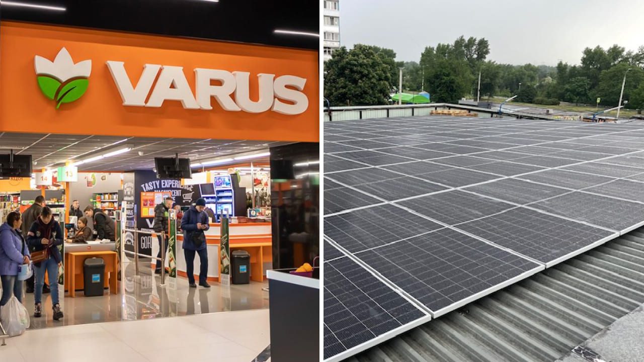 VARUS инвестирует 150 млн грн в установку солнечных электростанций на 48 супермаркетах ...